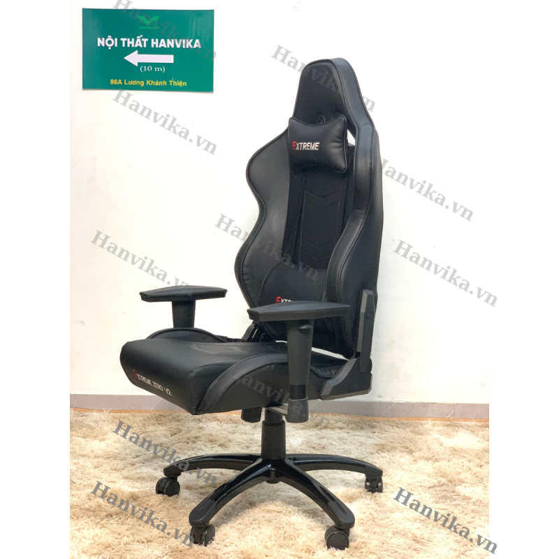 Ghế Gaming EXREME ZERO V2 - Chân Xoay Ngả 180 độ - Màu đen - Hanvika ...