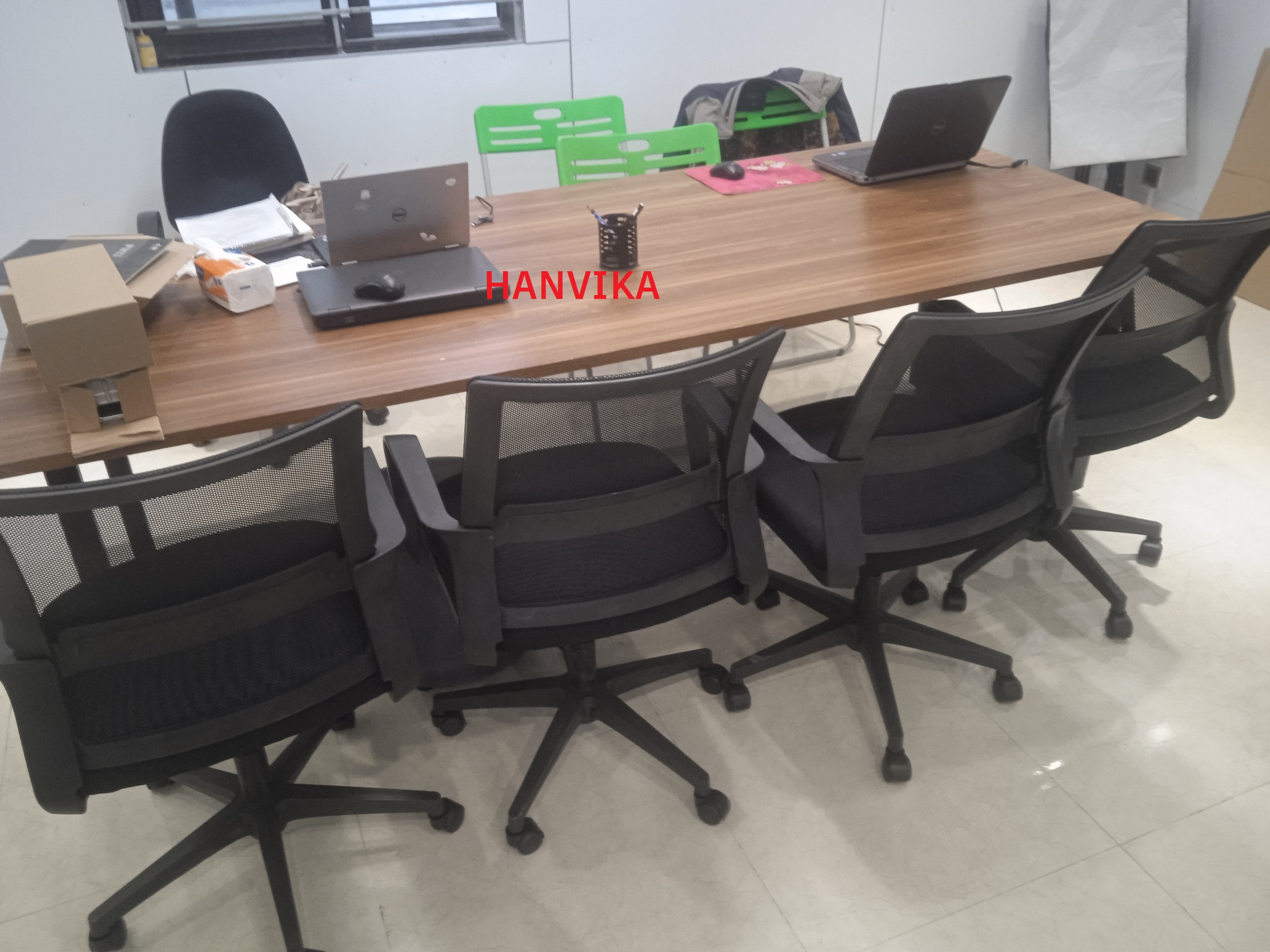 Bàn họp văn phòng kích thước 2m4x1m2x75cm - Mặt bàn dày 2.5cm - Hanvika ...