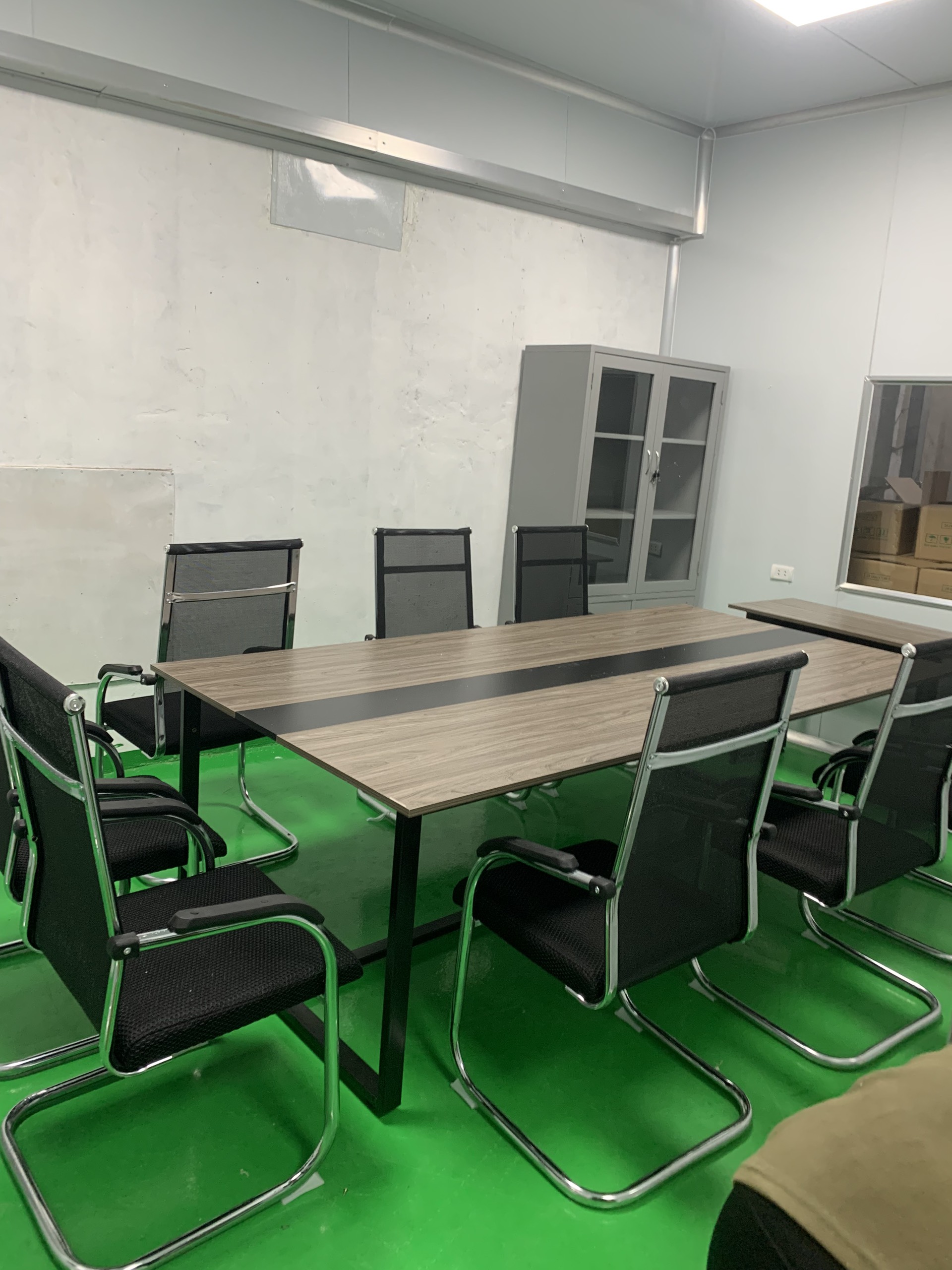 Bàn họp văn phòng kích thước 2m4x1m2x75cm - Hanvika chuyên bàn ghế ...