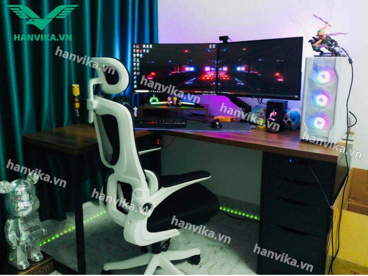 Ghế Công Thái Học Cao Cấp HVK-S05 - Màu Trắng - Hanvika chuyên bàn ghế ...